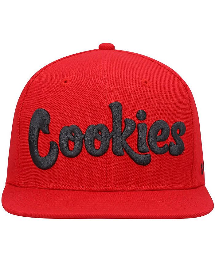 Cookies Men's Red Original Mint Solid Logo Snapback Hat - Macy's