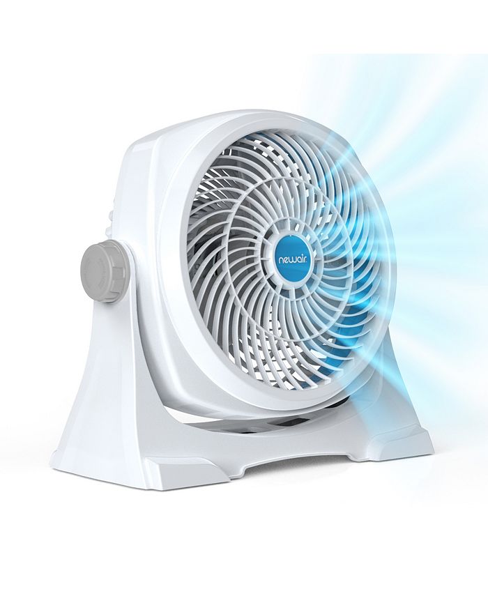 Newair 12-inch Powerful Air Circulator Portable Fan in White | Floor or ...