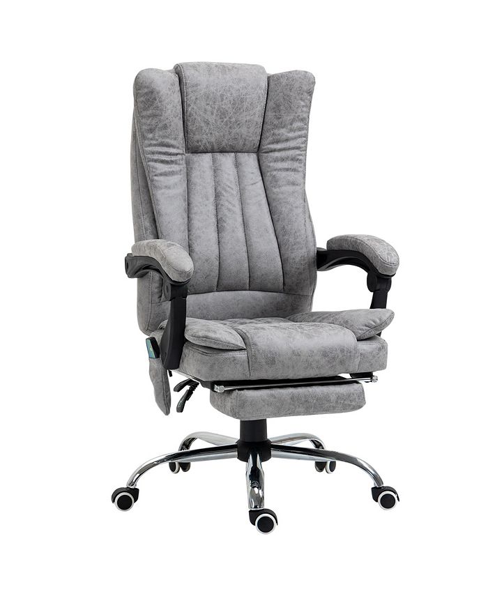 Vinsetto Massage Office Chair with 6 Points, Heated High Back Recliner with Adjustable Height ...