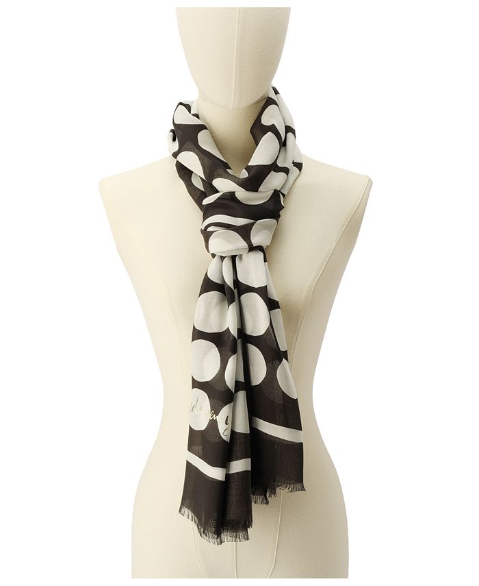 kate spade new york Art Dot Oblong Scarf - Macy's