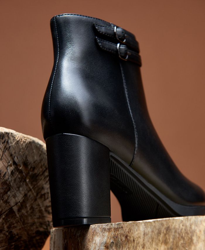 Clarks Women's Bayla Light Buckled Dress Booties - Macy's