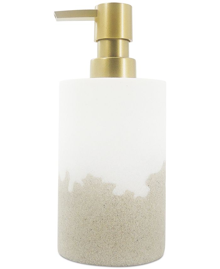 Lavender and Sage White Beige Drip 3-Pc. Bath Accessory Set - Macy's