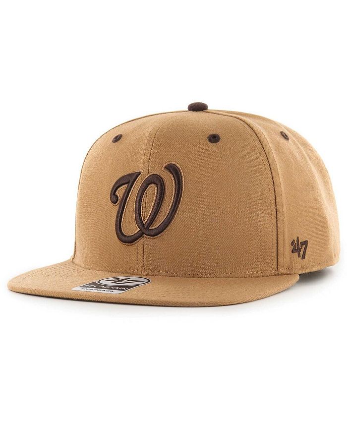 '47 Brand Men's Toffee Washington Nationals Captain Snapback Hat - Macy's