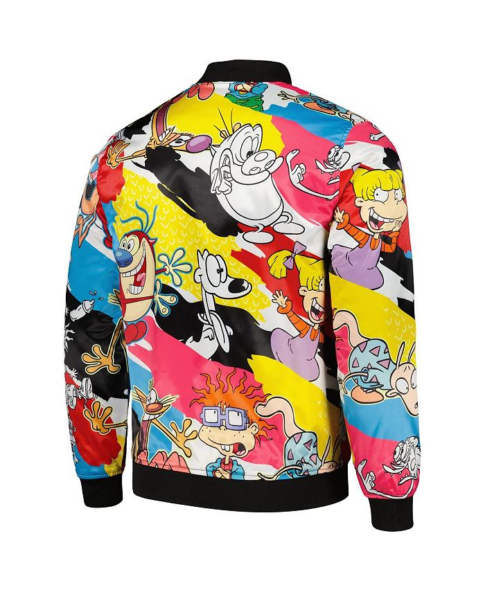 Freeze Max Men's Nickelodeon Retro Graphic Satin Full-Snap Jacket - Macy's