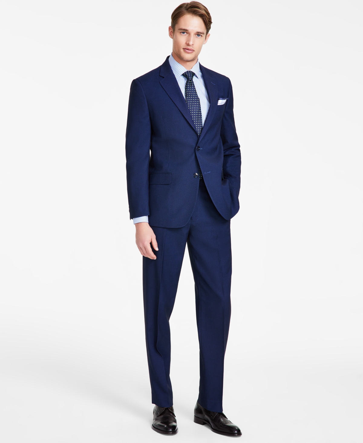Click here for Nautica Mens Modern-Fit Bi-Stretch Suit - Navy bir... prices