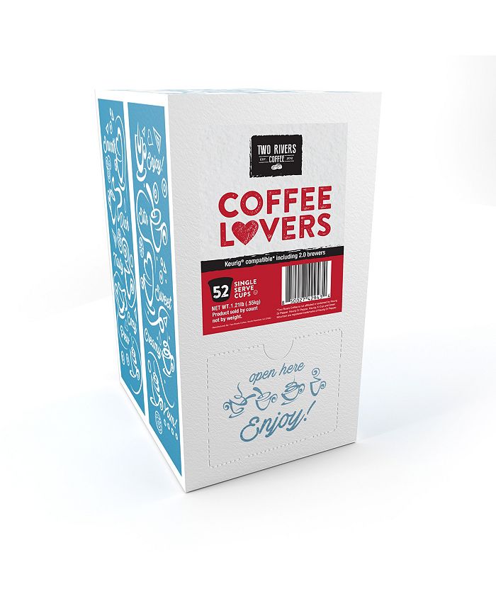 Two Rivers Coffee Lovers Coffee Pods Sampler for Keurig, Variety Pack ...