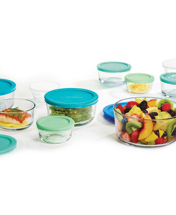 Anchor Hocking 20-Pc. Glass Food Storage Set with SnugFit™ Lids - Macy's