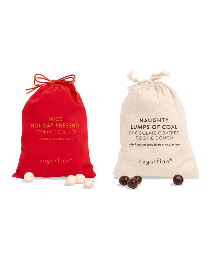 Sugarfina Holiday Naughty Nice Candy Canisters, 2 Pack Set - Macy's