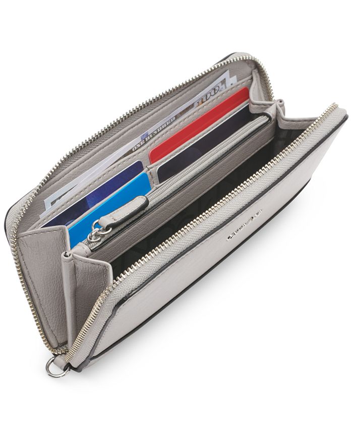 Calvin Klein Moon Embossed Signature Boxed Wallet with Wristlet Strap ...