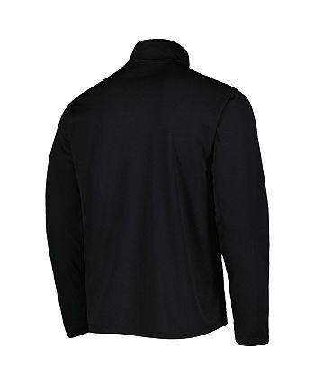 Champion Men's Black Wisconsin Badgers Textured Quarter-Zip Jacket - Macy's