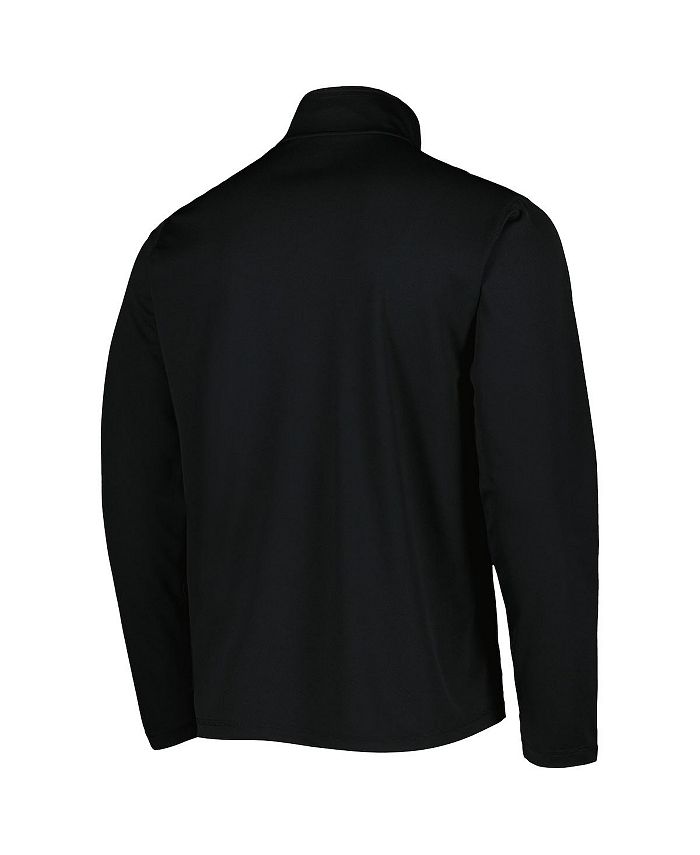 Champion Men's Black Wisconsin Badgers Textured Quarter-Zip Jacket - Macy's
