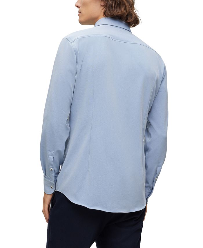 Hugo Boss Men's Performance-Stretch Slim-Fit Shirt - Macy's