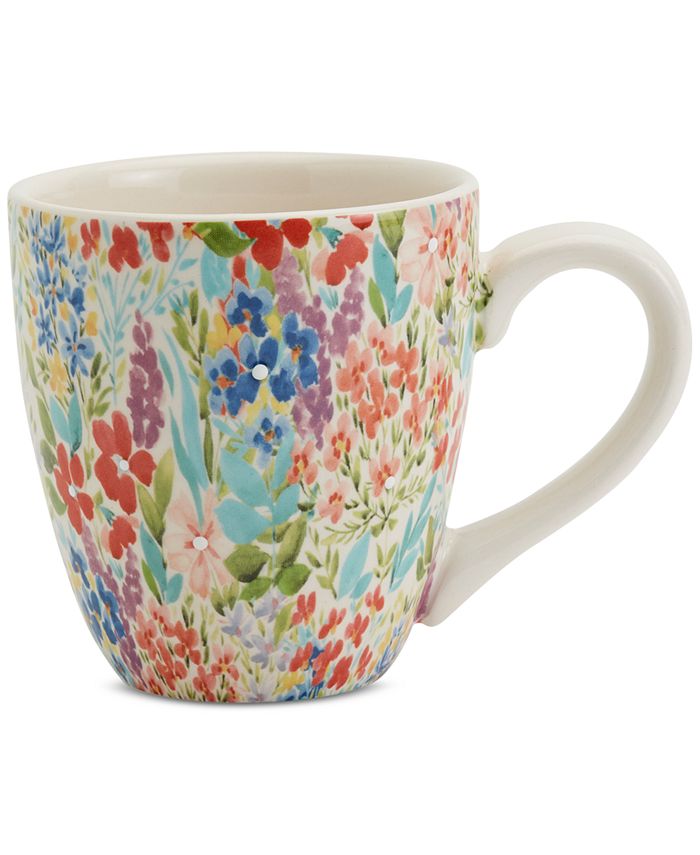 Tabletops Gallery Spring Bliss Mugs, Set of 4 - Macy's