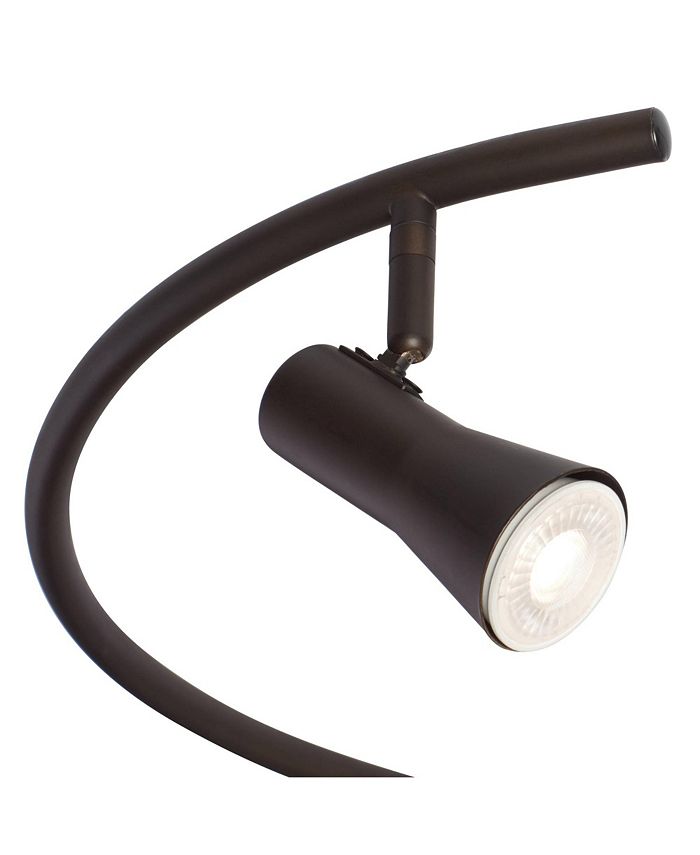 Pro Track S-Wave 6-Head LED Ceiling Track Light Fixture Kit Spot-Light ...