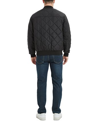 Hawke & Co. Men's Diamond Quilted Bomber Jacket - Macy's