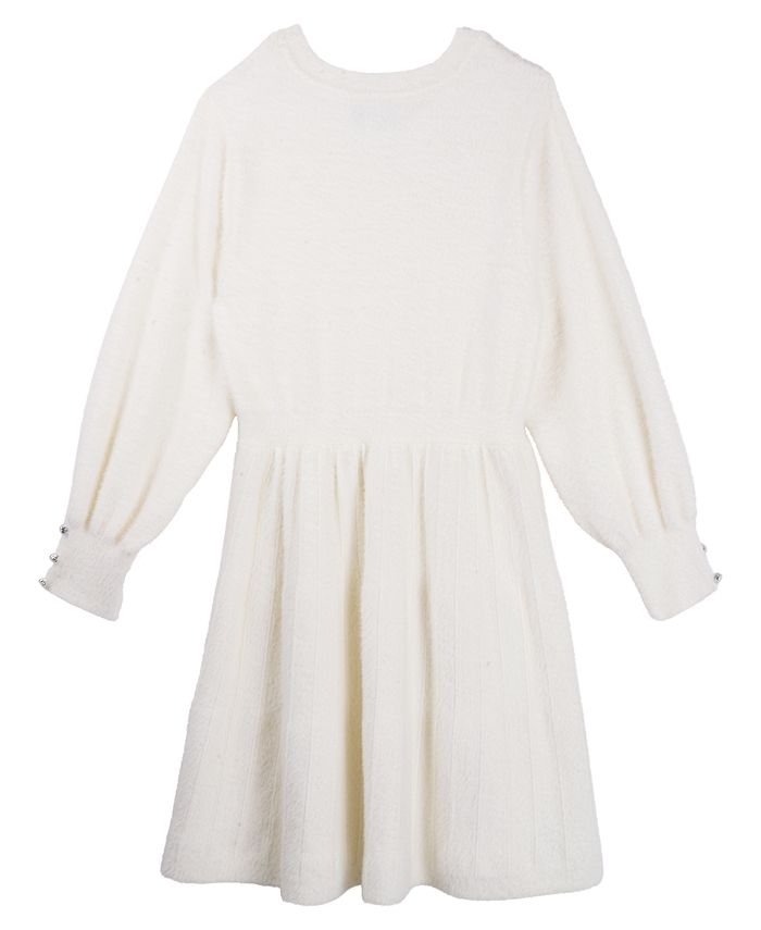 Rare Editions Big Girls Imitation-Pearl Embellished Sweater Dress - Macy's