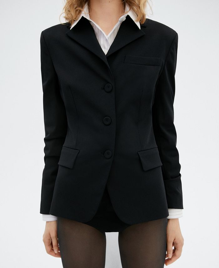 MANGO Women's Triple Breasted Blazer - Macy's