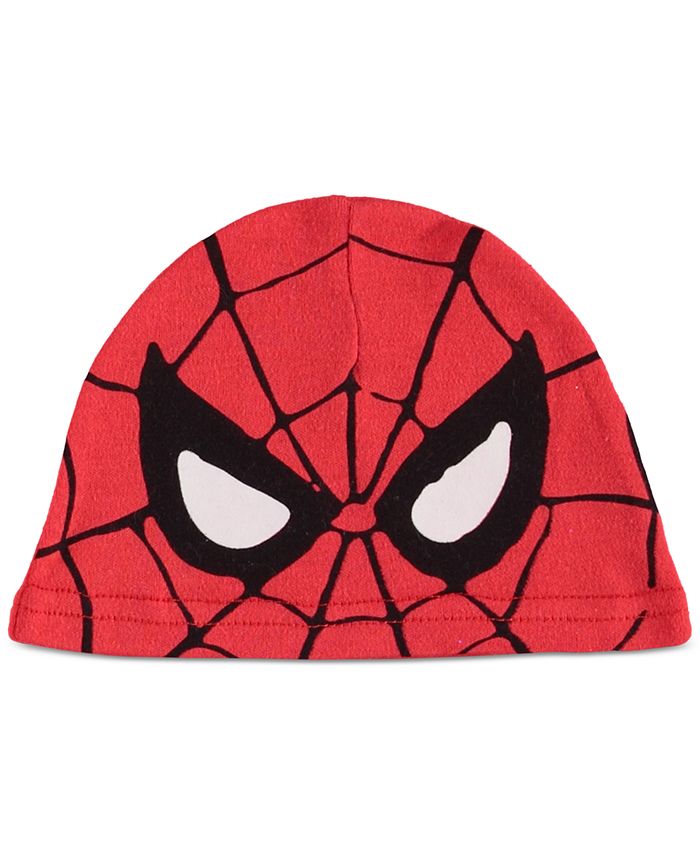 Happy Threads Baby Boys Spider-Man Bodysuit, Pants and Hat, 3 Piece Set ...