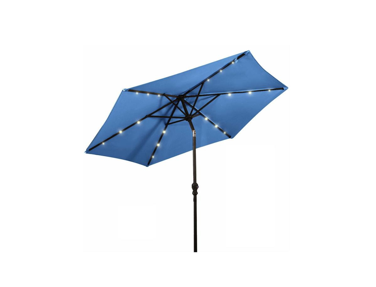 Click here for Slickblue 9 ft Patio Solar Umbrella Led Patio Mark... prices