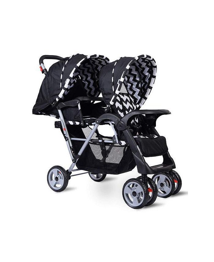 Slickblue Foldable Twin Baby Double Stroller Kids Jogger Travel Infant ...