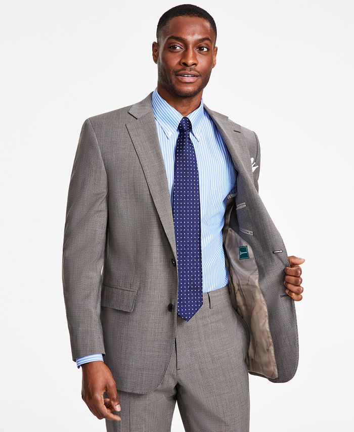 Brooks Brothers Men's Classic-Fit Stretch Wool Blend Suit Jacket - Macy's