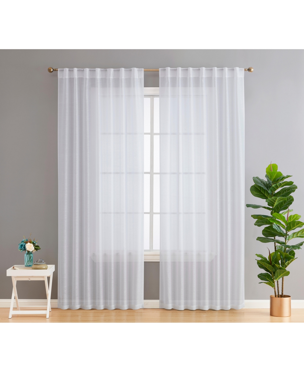 Click here for Hlc.me Lauren Semi Sheer Light Filtering Transpare... prices