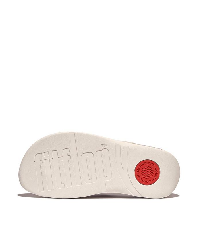 FitFlop Women's Surfa Multi-Tone Webbing Toe-Post Sandals - Macy's