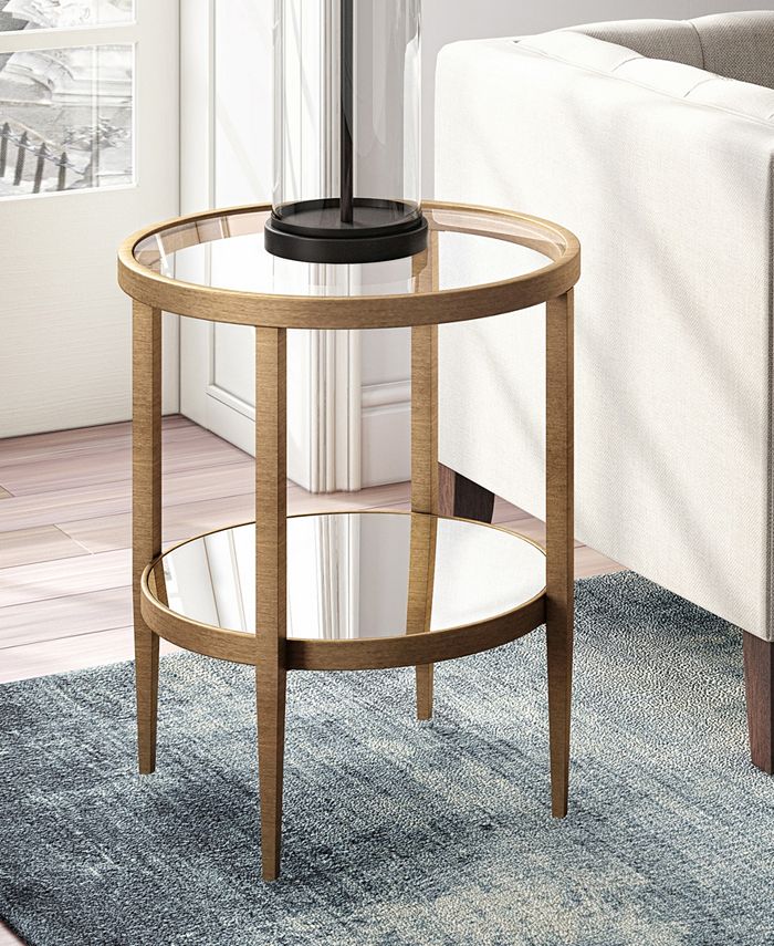 Hudson & Canal Hera Antique Round Side Table - Macy's