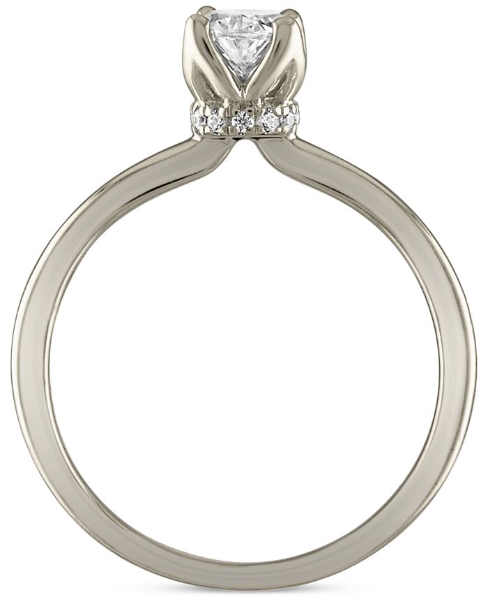 Alethea™ Certified Diamond Oval-Cut Solitaire Engagement Ring (3/4 ct ...
