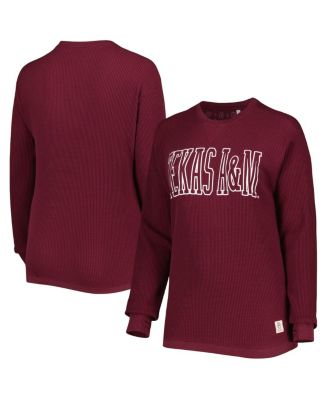 Women's Pressbox Maroon Texas A&M Aggies Surf Southlawn Waffle-Knit ...