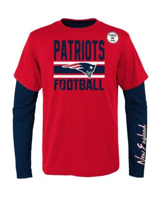 Big Boys Red, Navy New England Patriots Fan Fave T-shirt Combo Set - Macy's