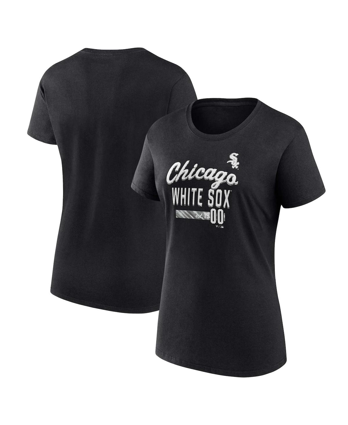 Click here for Womens Fanatics Black Chicago White Sox Logo T-shi... prices