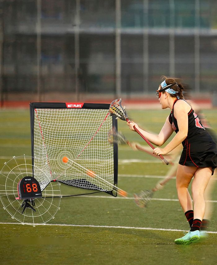 NET PLAYZ Lacrosse Combo, Lacrosse Practice Net and Speed Radar Gift ...