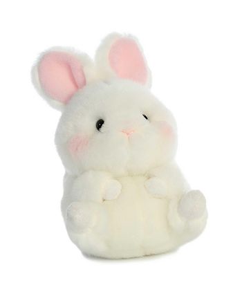 Aurora Mini Bunbun Bunny Rolly Pet Round Plush Toy White 5" - Macy's