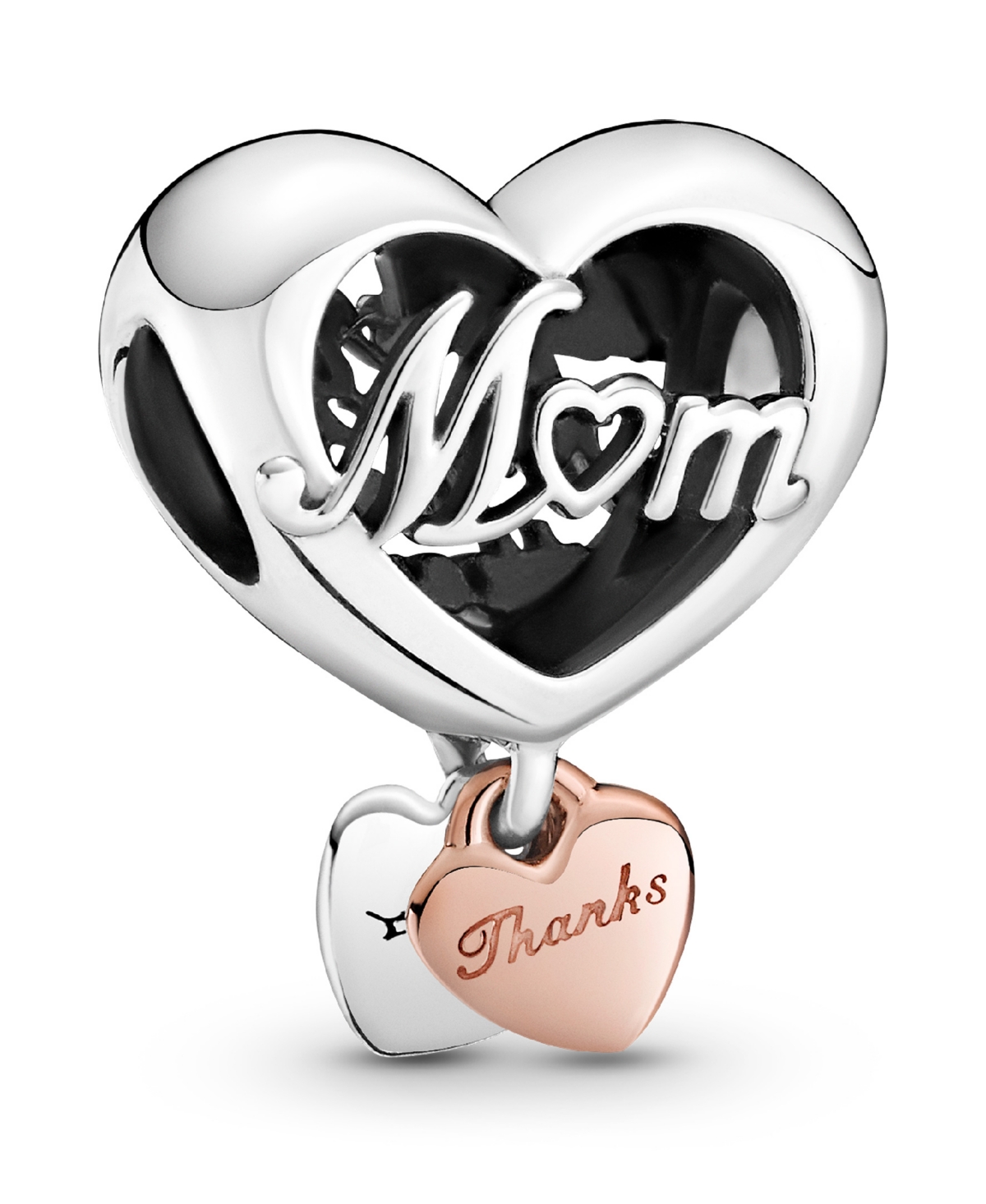 Click here for Pandora Sterling Silver Love You Heart Charm - Sil... prices