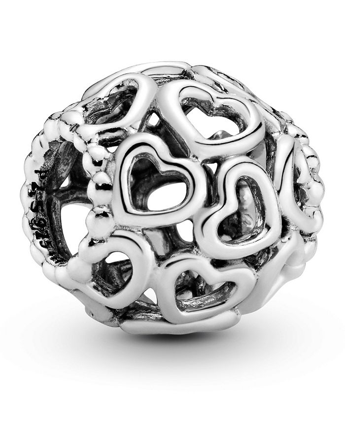 Pandora Sterling Silver Hearts All Over Charm - Macy's