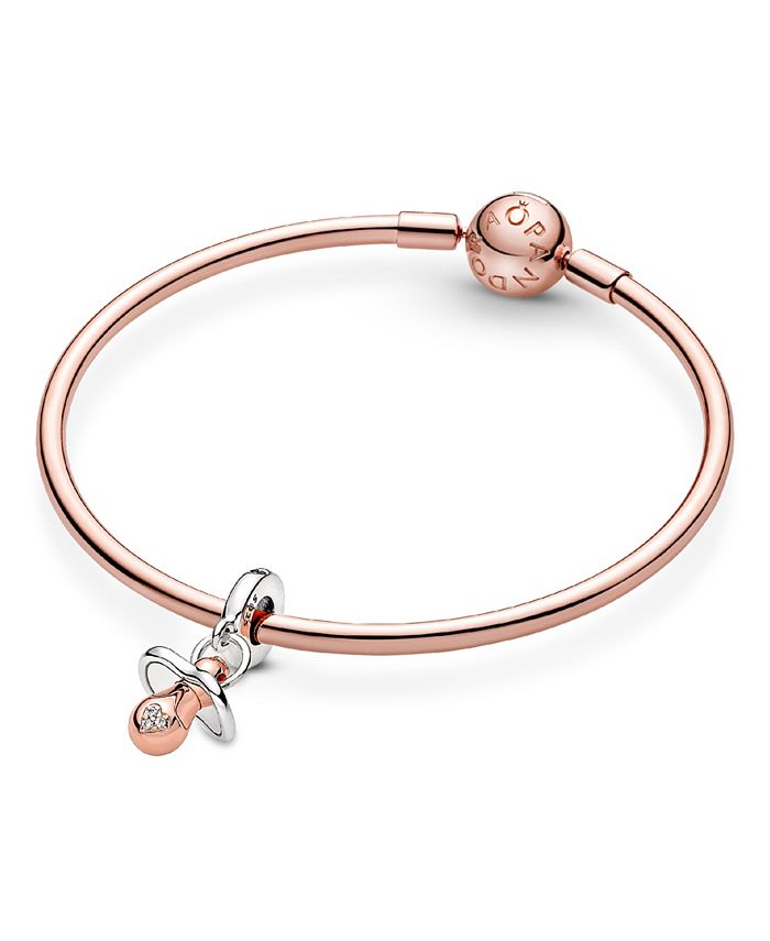 Pandora Cubic Zirconia Baby Pacifier Dangle Charm - Macy's