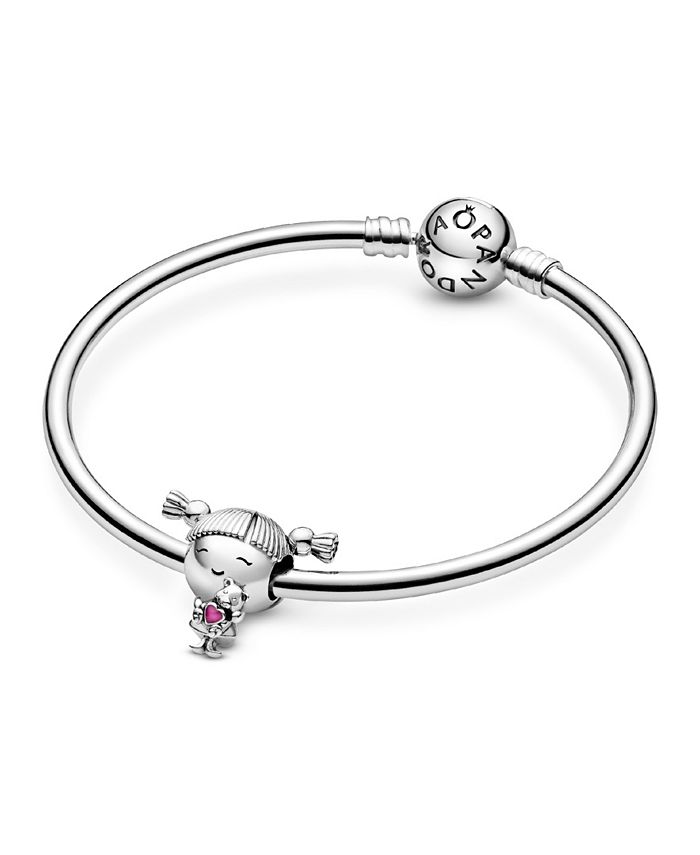 Pandora Sterling Silver Little Girl Charm - Macy's