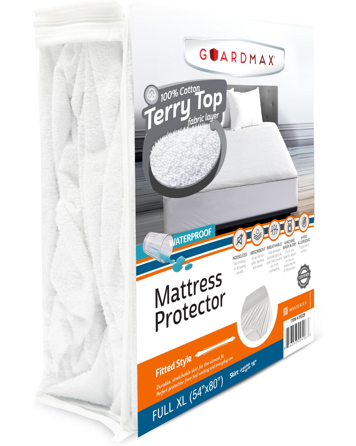 Click here for Guardmax Full Xl Mattress Protector Fitted Sheet -... prices