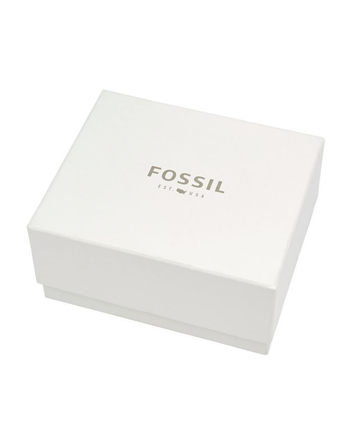 Fossil His and Hers Multifunction Gold-Tone Stainless Steel Watch Box ...