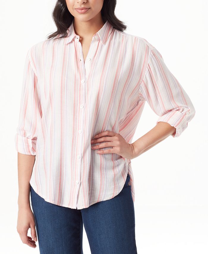 Gloria Vanderbilt Women's Amanda Button-Front Shirt - Macy's