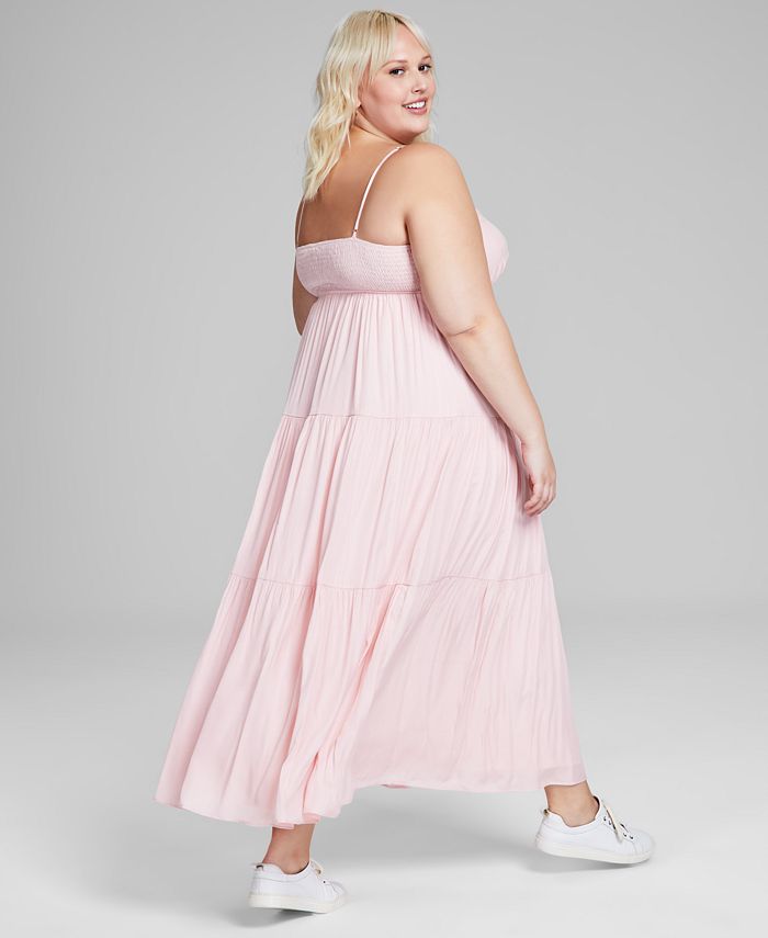 And Now This Trendy Plus Size Tiered Maxi Dress - Macy's