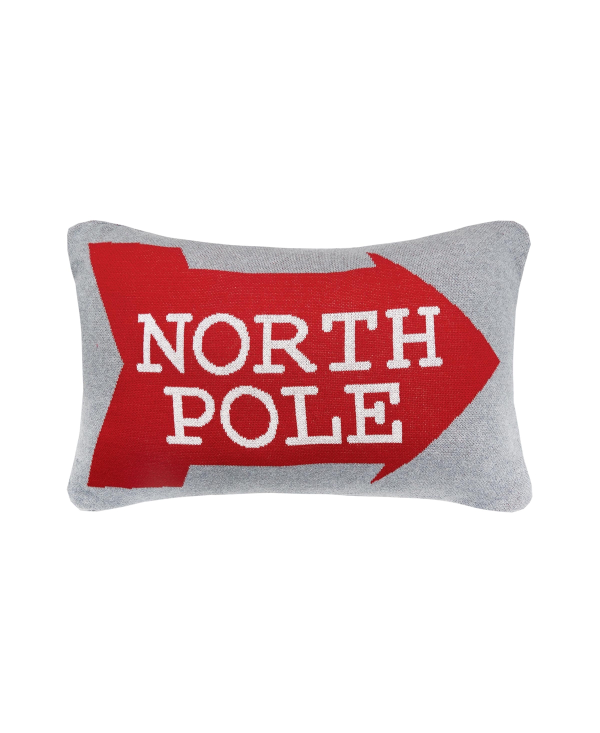 Click here for 14 x 22 North Pole Christmas Knitted Throw Pillow... prices