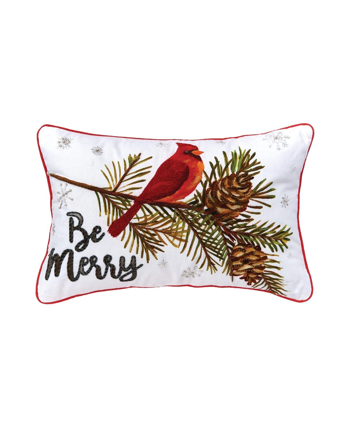 Click here for Be Merry Cardinal 14 x 22 Printed and Embroidered... prices