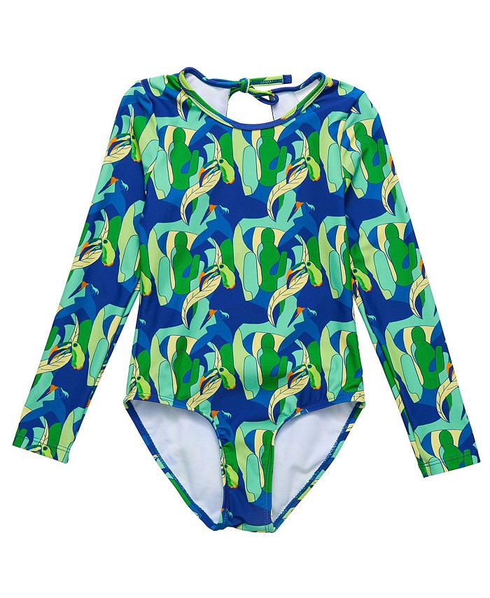 Snapper Rock Toddler, Child Girl Toucan Jungle Sustainable Keyhole Surf ...