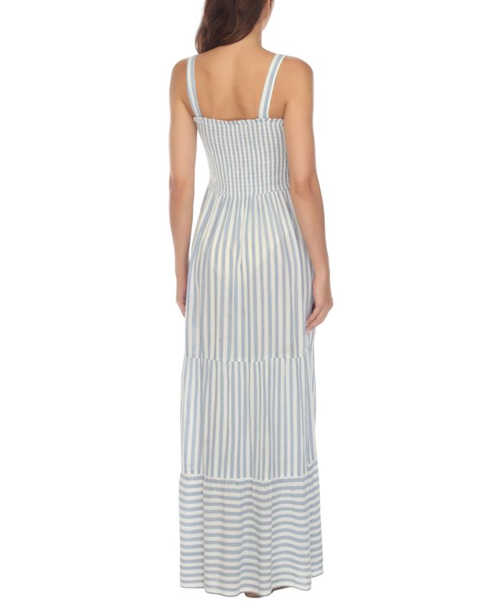 Raviya Women's Tiered Striped Dress Cover-Up - Macy's