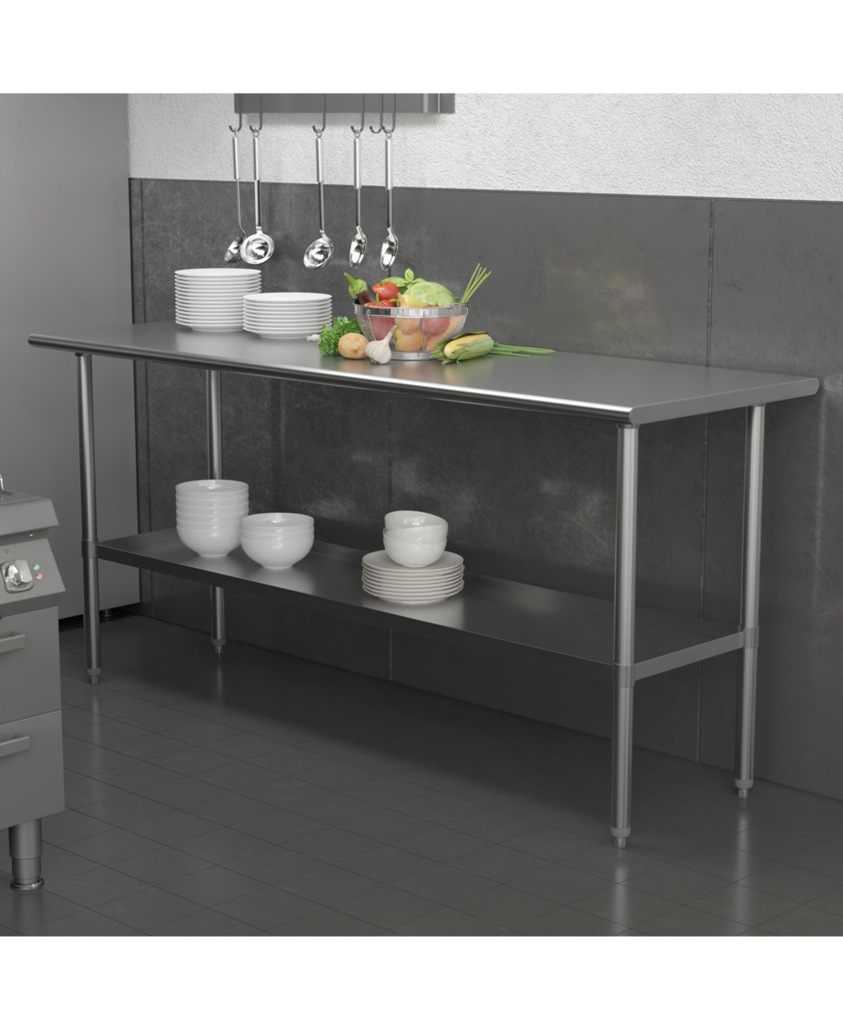 Click here for Under Shelf For Kitchen Prep And Work Tables - Adj... prices