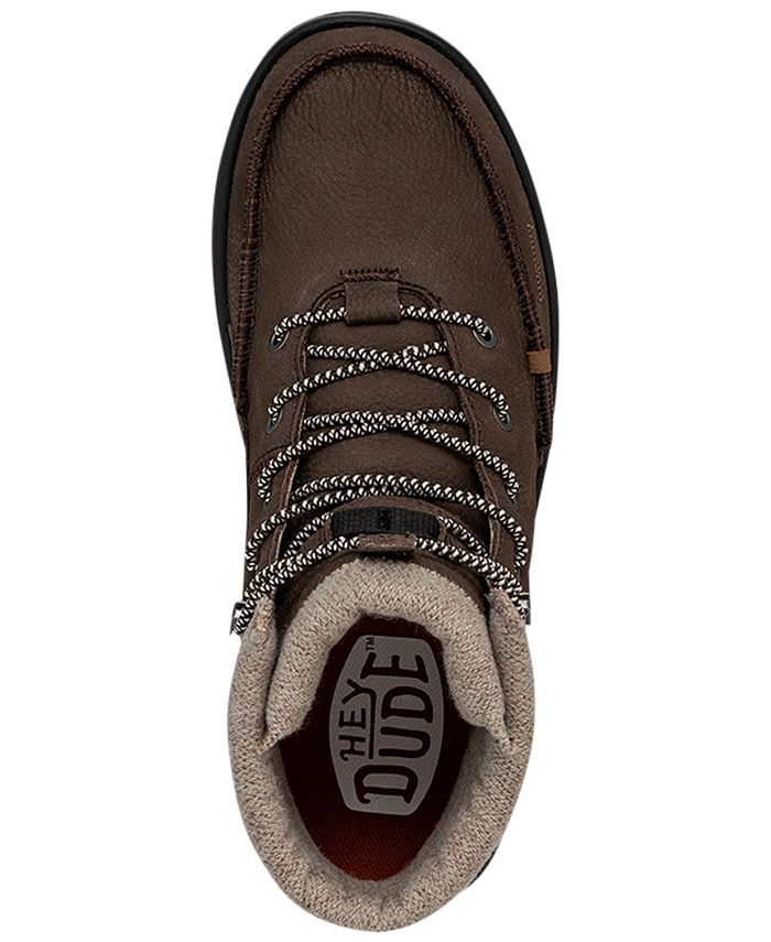 Hey Dude Men's Bradley Leather Casual Boots from Finish Line - Macy's
