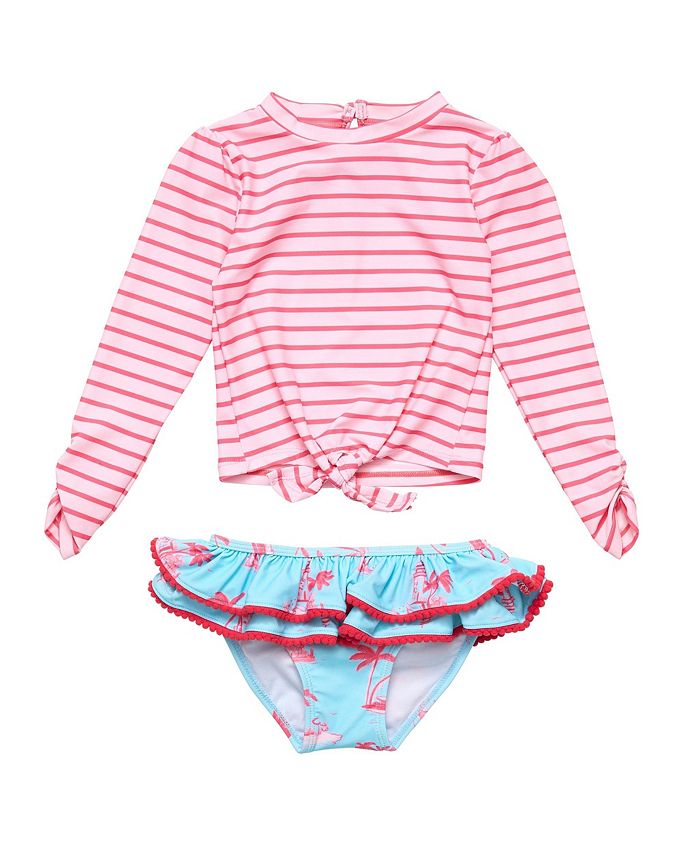 Snapper Rock Lighthouse Island Sustainable LS Ruffle Set - Macy's