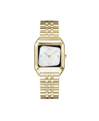 VANNA Geminus Women's Sandstone and Pearl Stainless Steel Watch - Macy's
